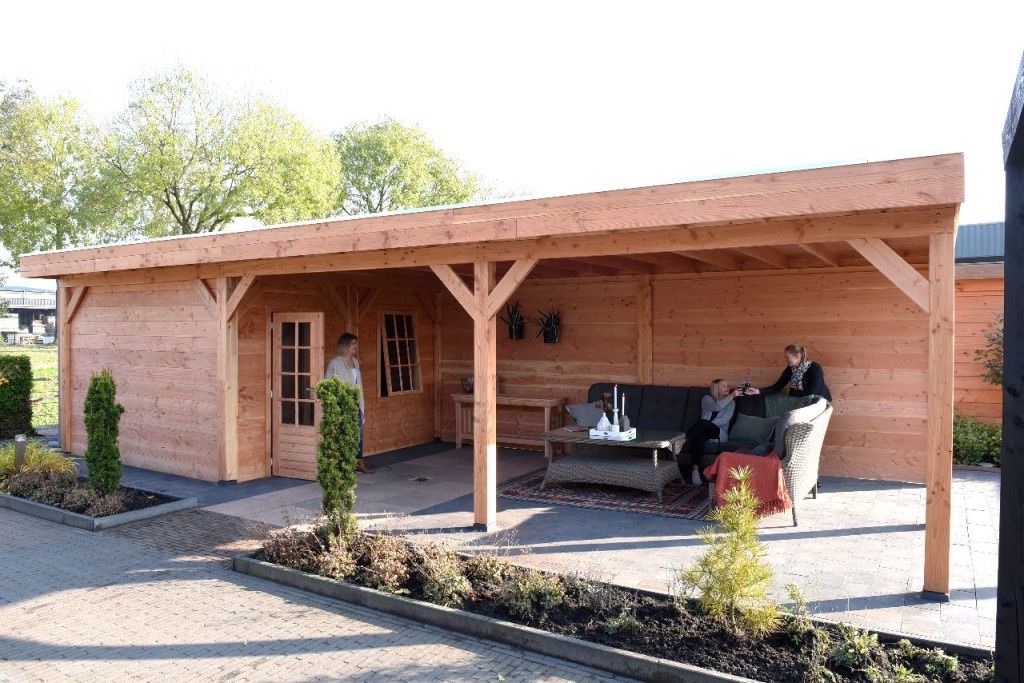 Tuinhuis met overkapping bouwen en plaatsen - Werkspot