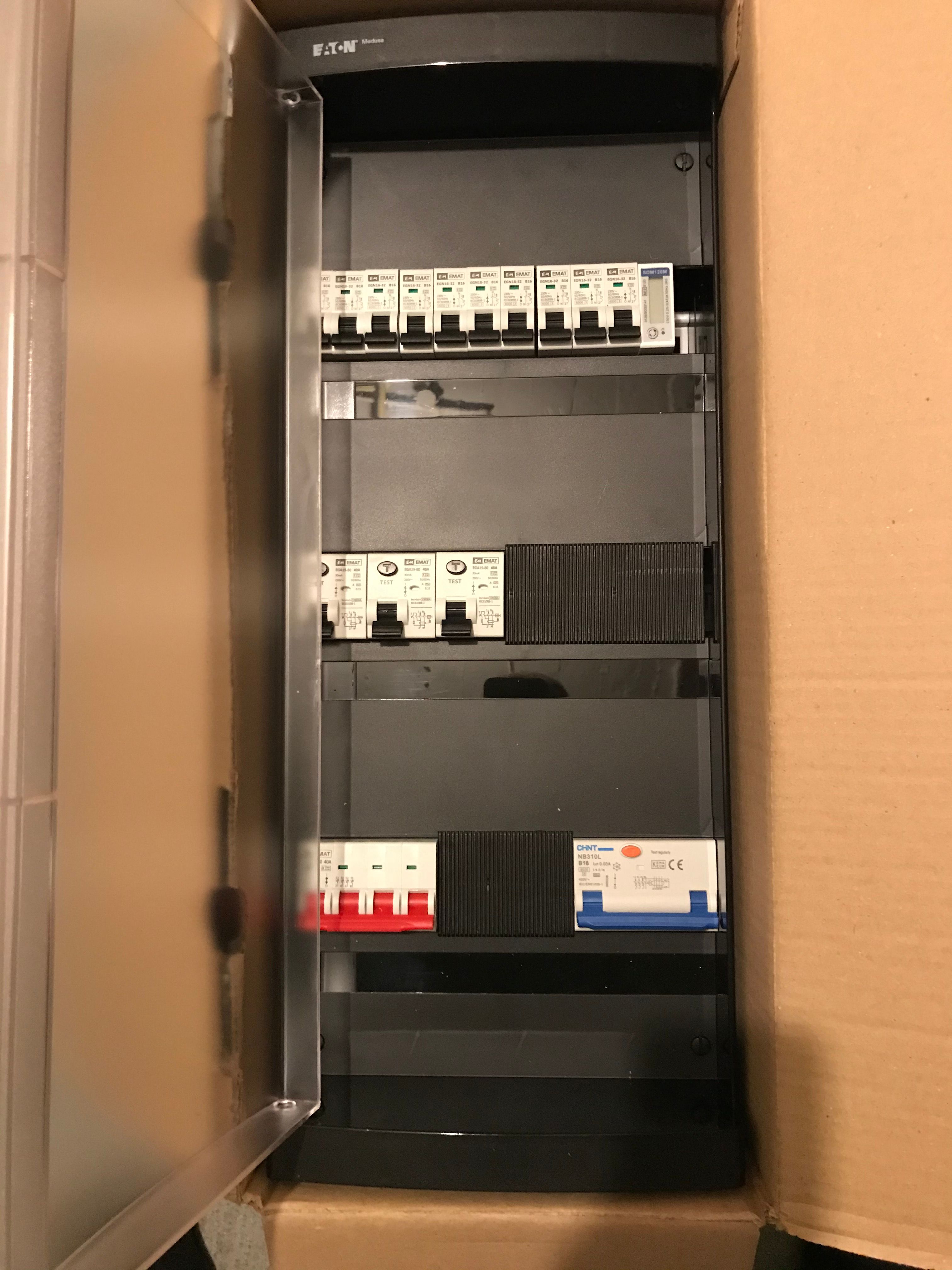 Groepenkast installeren of vervangen: 9 groepen; Groepenkast instal ...