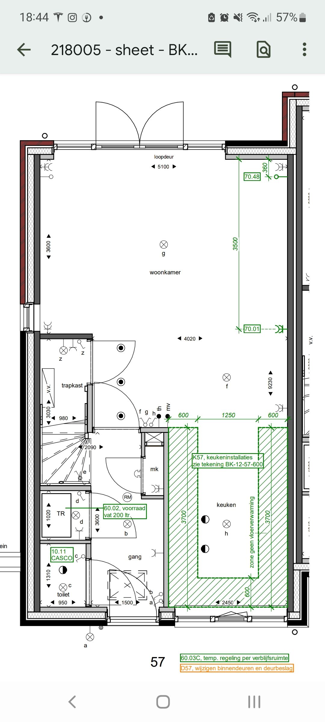 Bouwtekening: 11 m²; Uitbouw constructie tekeningen - Werkspot