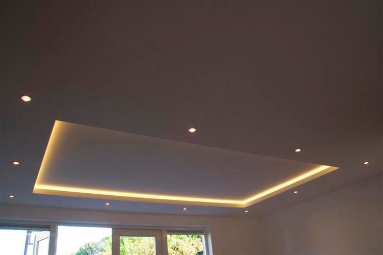 Verlaagd en gestuct plafond met LED verlichting! - Werkspot