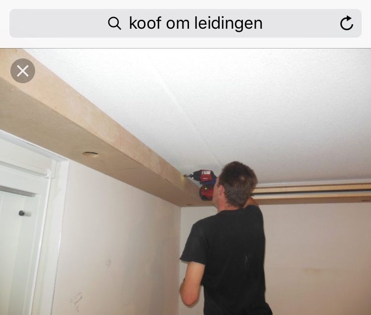 Koof om leidingen woonkamer - Werkspot