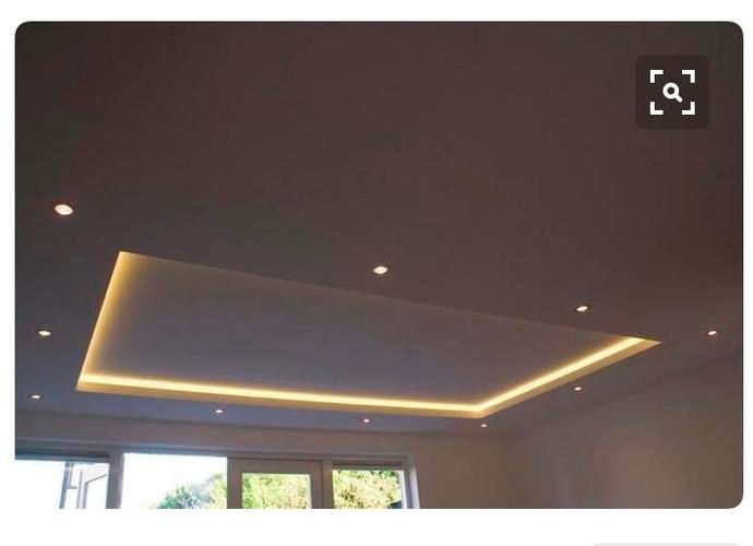 Plafond Verlagen met plaatsen inbouwspots en led strip en maken van ...